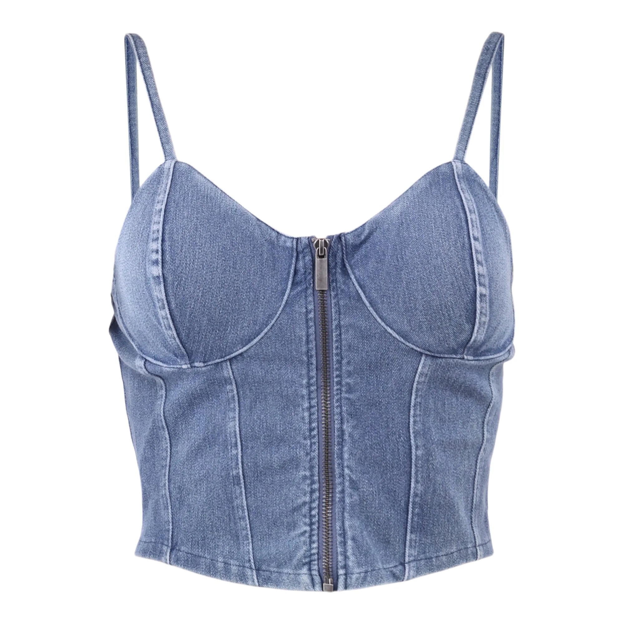 Zip Bustier Top, Women’s and Girls – Chameleon vintage